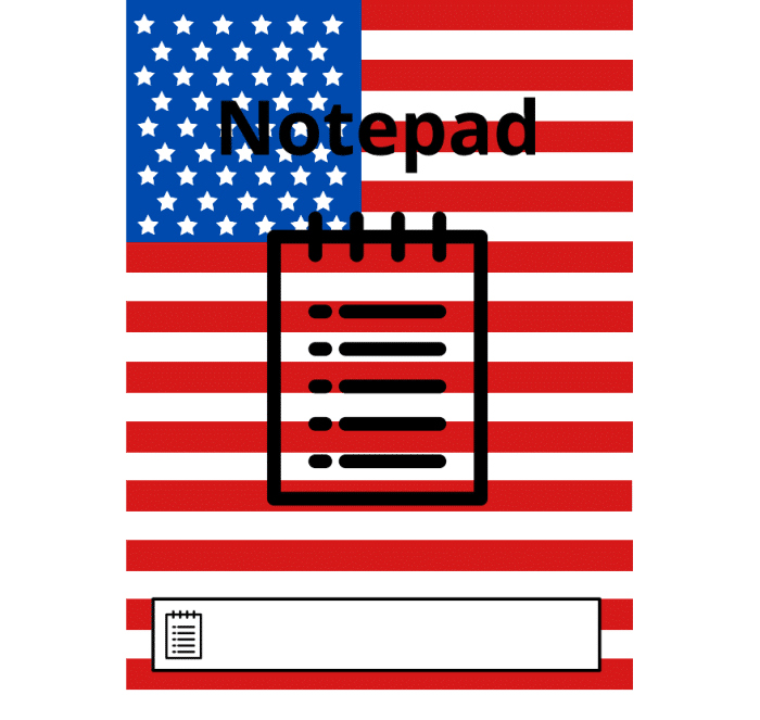 USA Flag Notepad | Network Telex
