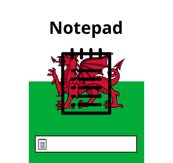 Wales Flag Notepad | Network Telex